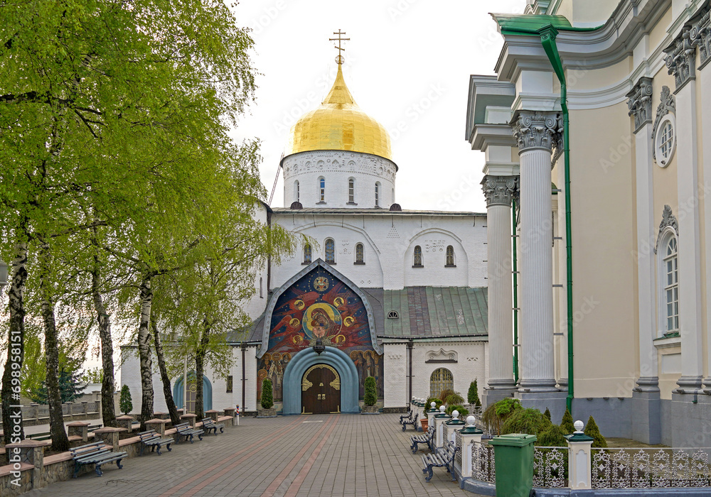 Types of Pochaev Lavra. Holy Dormition Pochaev Lavra. Ukraine ...