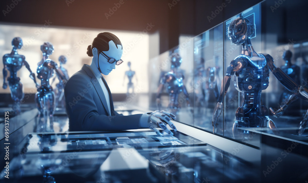 Robot with artificial intelligence and hybrid android developed ...