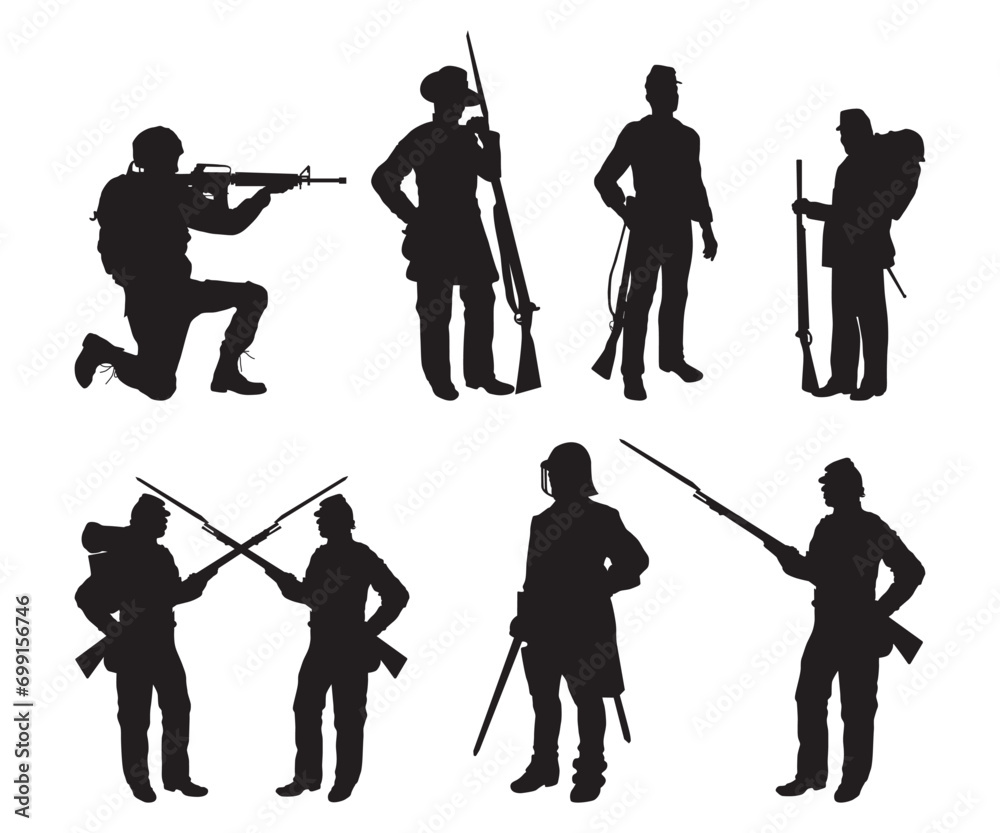 Civil War Silhouettes, war svg, Cannon Vector, Civil Revolution ...