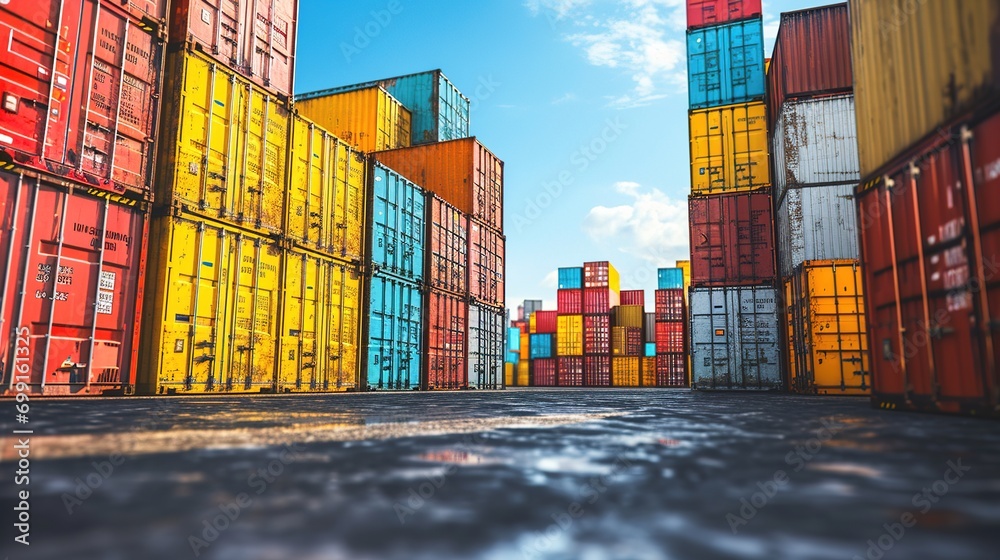 Container Cargo Port Ship Yard Storage Handling of Logistic ...