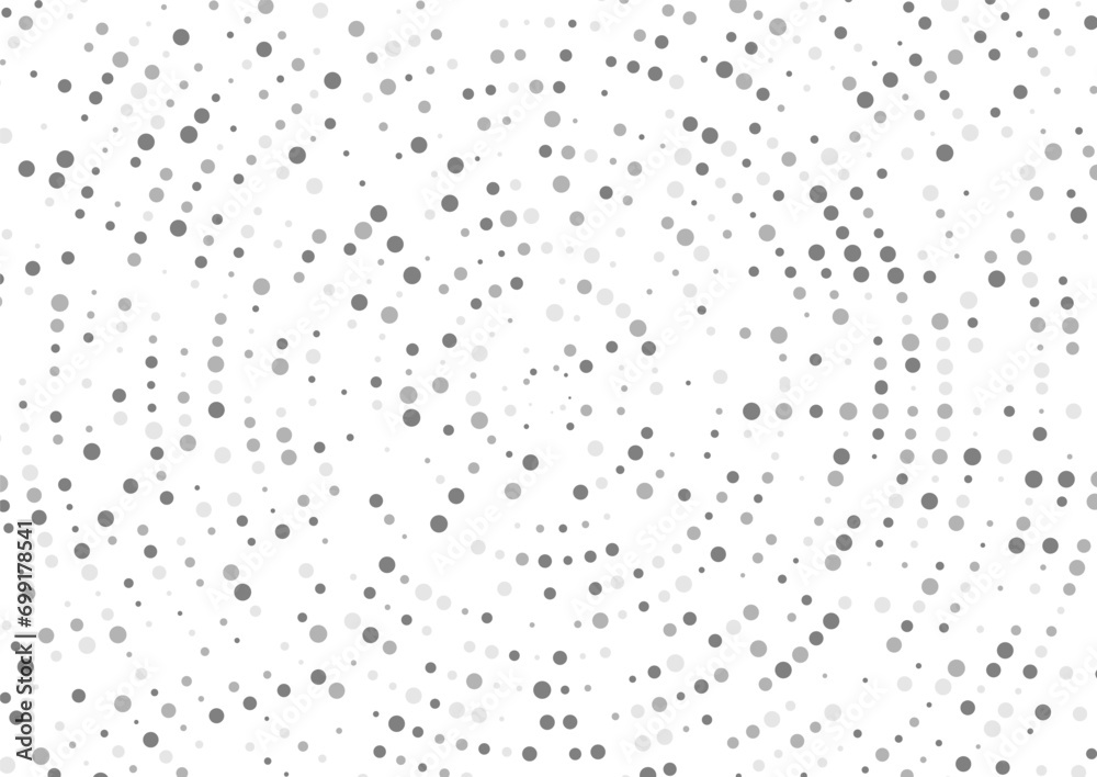 Abstract light background with dark dots of different sizes. Template ...