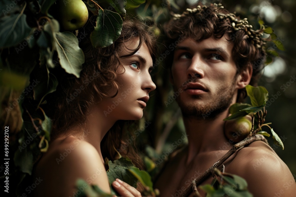 Adam and Eve, Bible story. Stock Photo | Adobe Stock