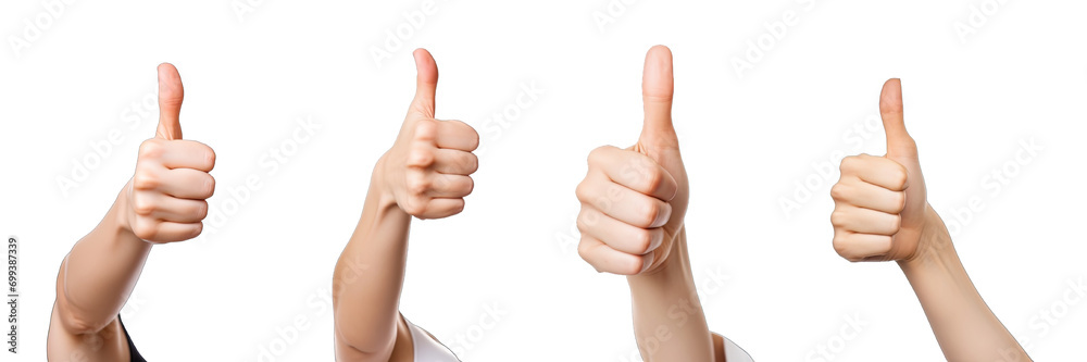 Collection of PNG. Hand showing thumbs up sign isolated on a ...