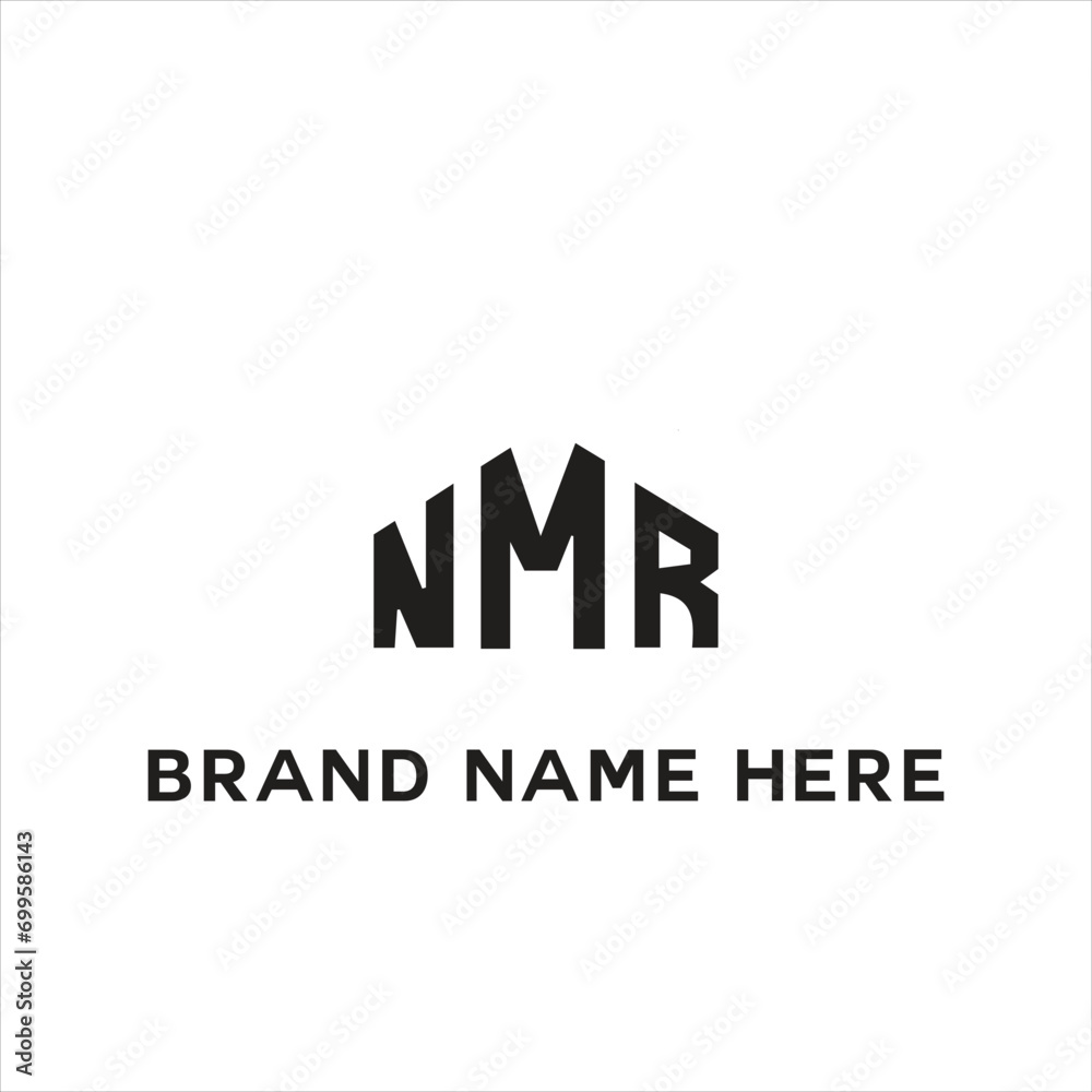 NMR logo. N M R design. White NMR letter. NMR, N M R letter logo design ...