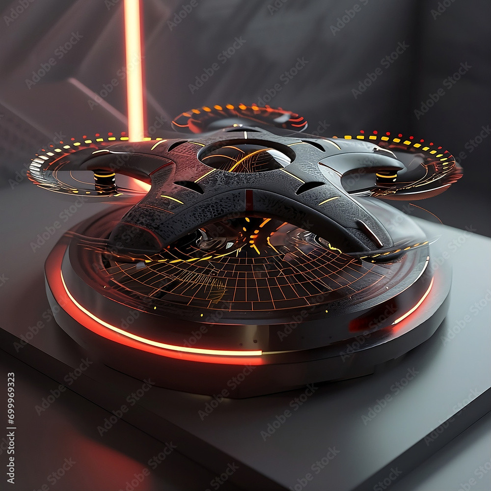 a wireless charging platform for aerial drones, made from advanced ...