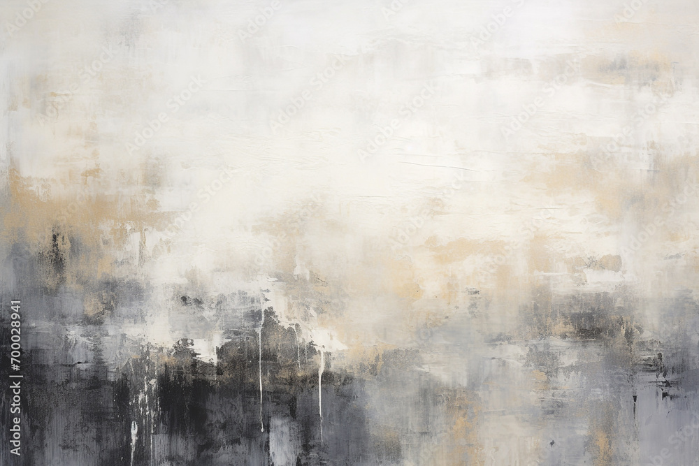 Abstract and minimalist oil painting background with copy space. Black ...