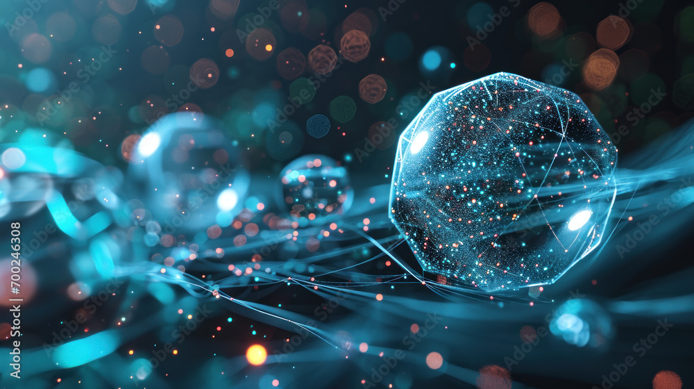 Stock-Foto „Quantum computing concept illustration of qubit ...