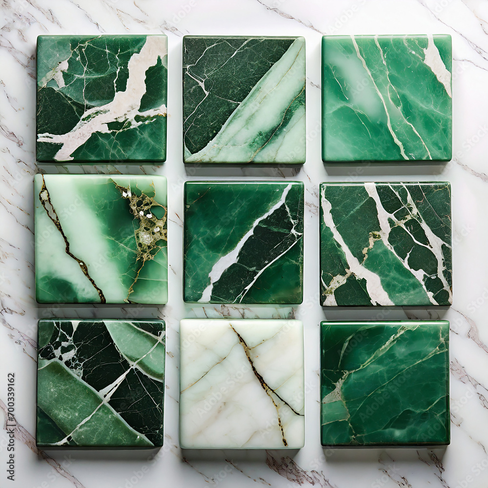 Green marble tiles texture background pattern with high resolution for ...