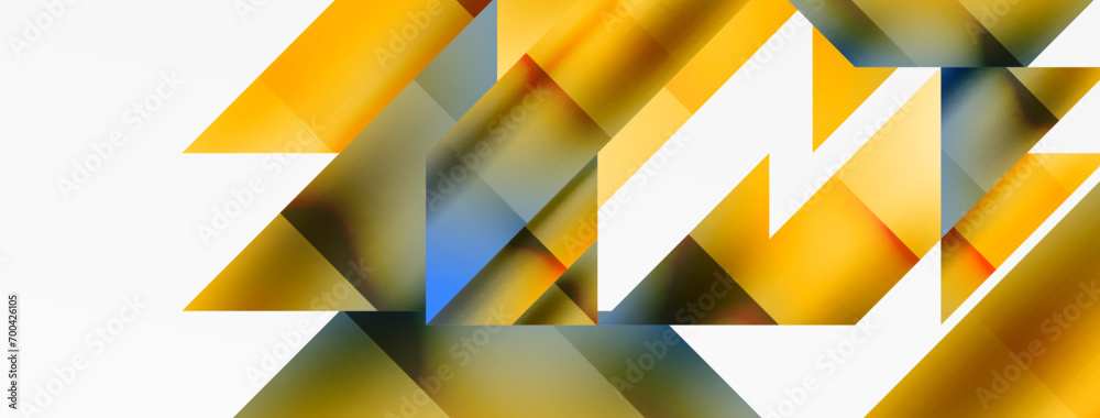 Captivating vector abstraction. Triangles interlock in mesmerizing ...