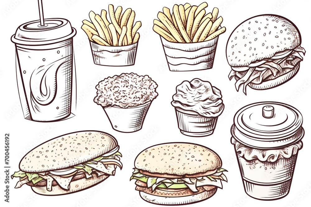 Soft Drinks Iced Tea Coffee Milkshakes Pancakes Hash Browns Ice Cream ...