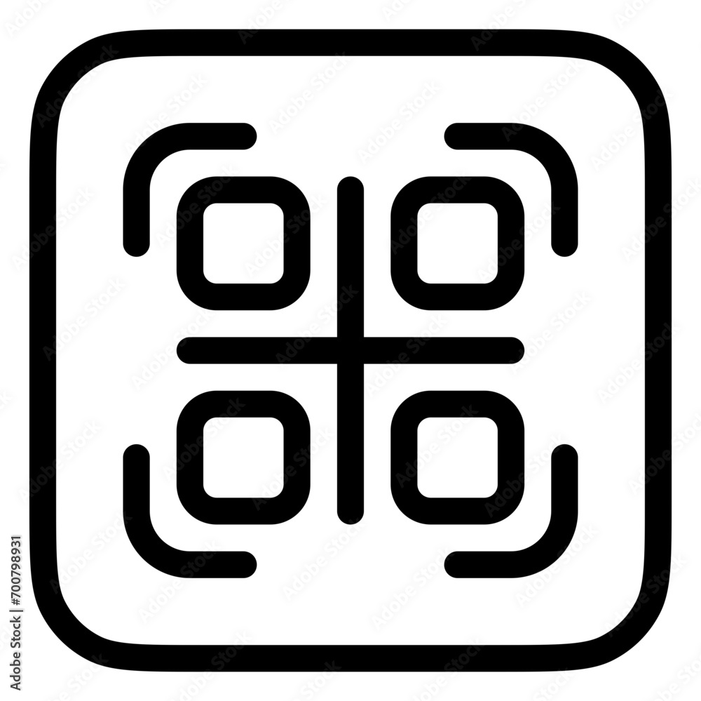 Editable qr code scanner vector icon. Part of a big icon set family ...