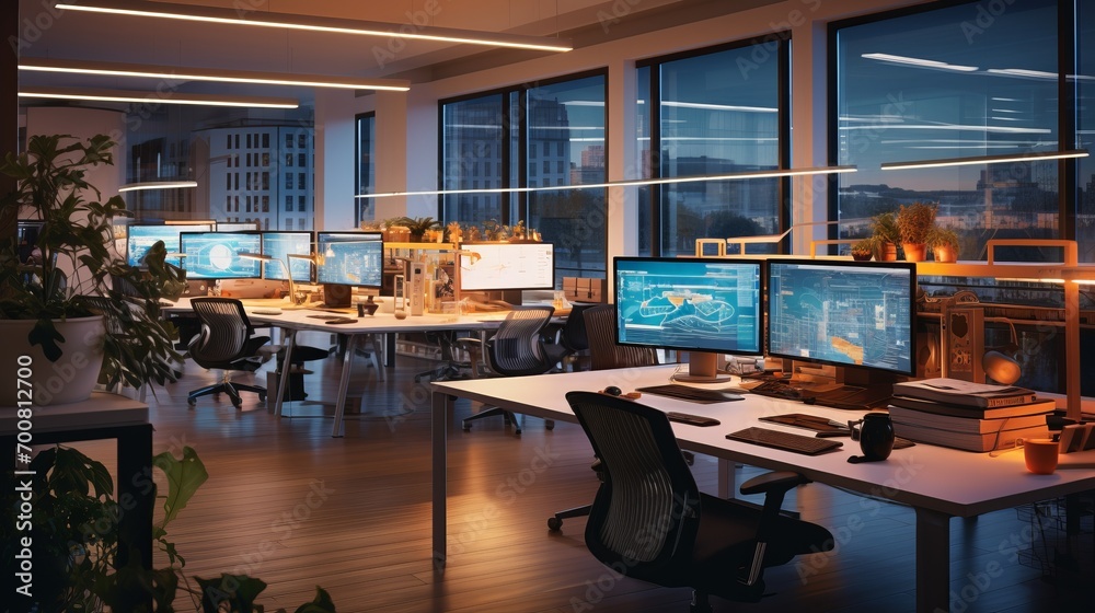 Dynamic Illumination: Transformative Office Environment with Time ...