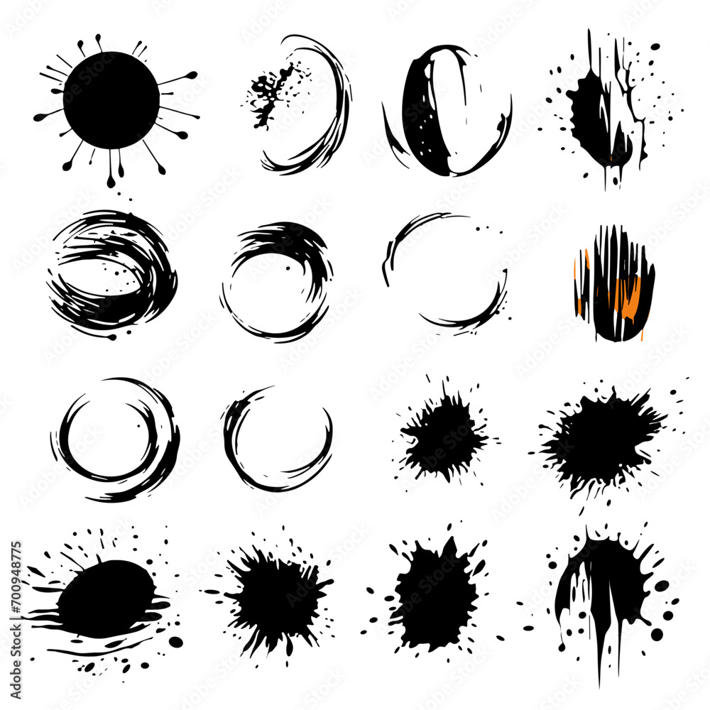 paint splatter svg, Ink Splatter svg, Splatter silhouette, paint streak ...