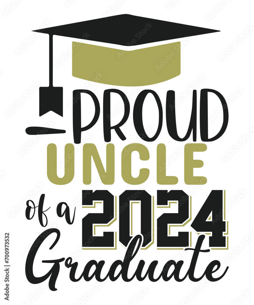 Proud uncle of 2024 graduate, Proud Family 2024 Graduate SVG ...