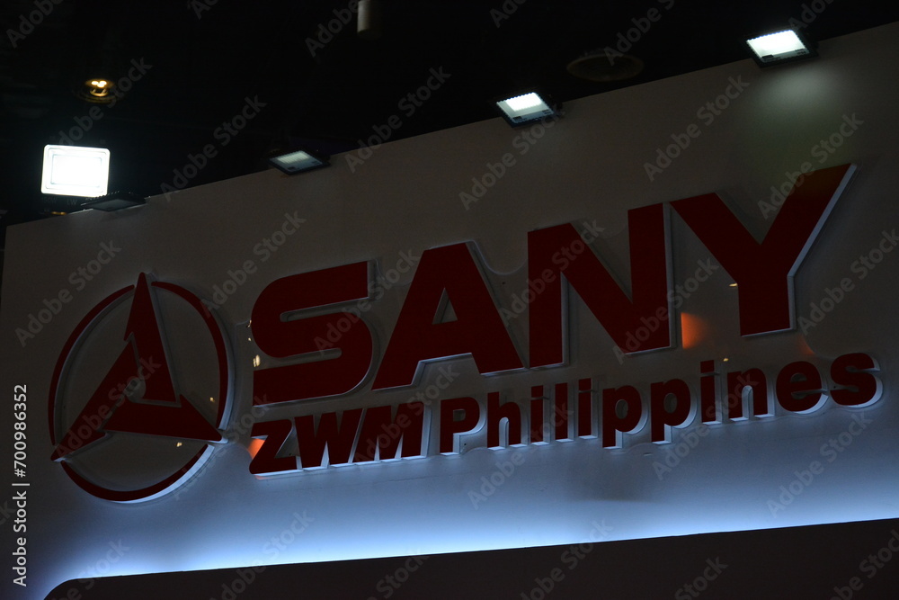Sany booth signage at Philconstruct in Pasay, Philippines Stock Photo ...