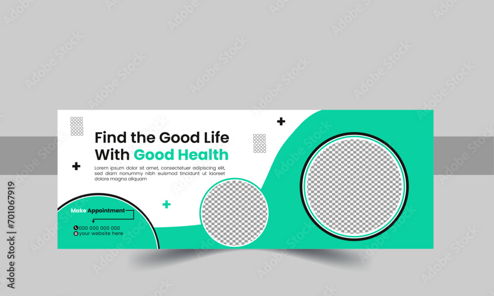 Medical healthcare center social media instagram post facebook cover ...