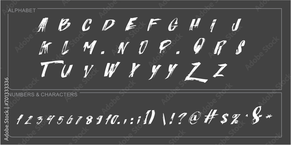 alphabet letter font set. typographic font with trendy thin, bold ...