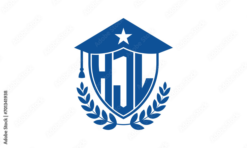 HJL three letter iconic academic logo design vector template. monogram ...