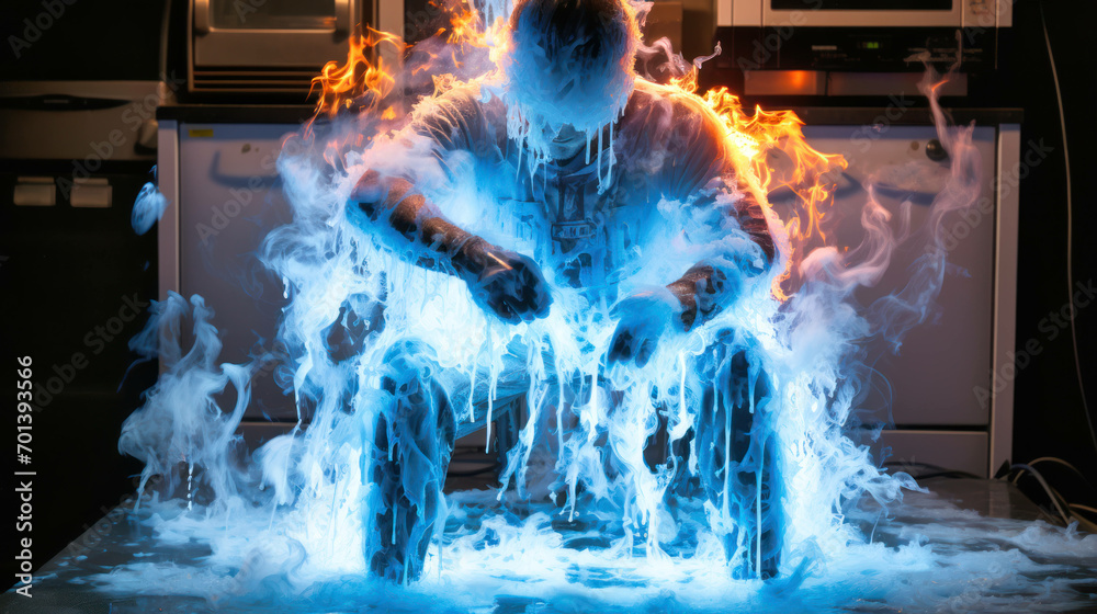 Illustration Stock electrophobia: an in-depth, ultra-realistic ...