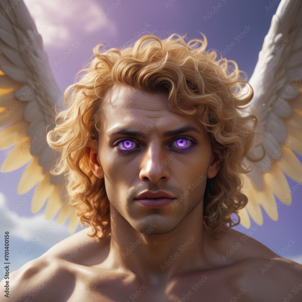 Ilustração Surreal Lucifer - Short Stocky Fallen Angel with Curly Hair ...