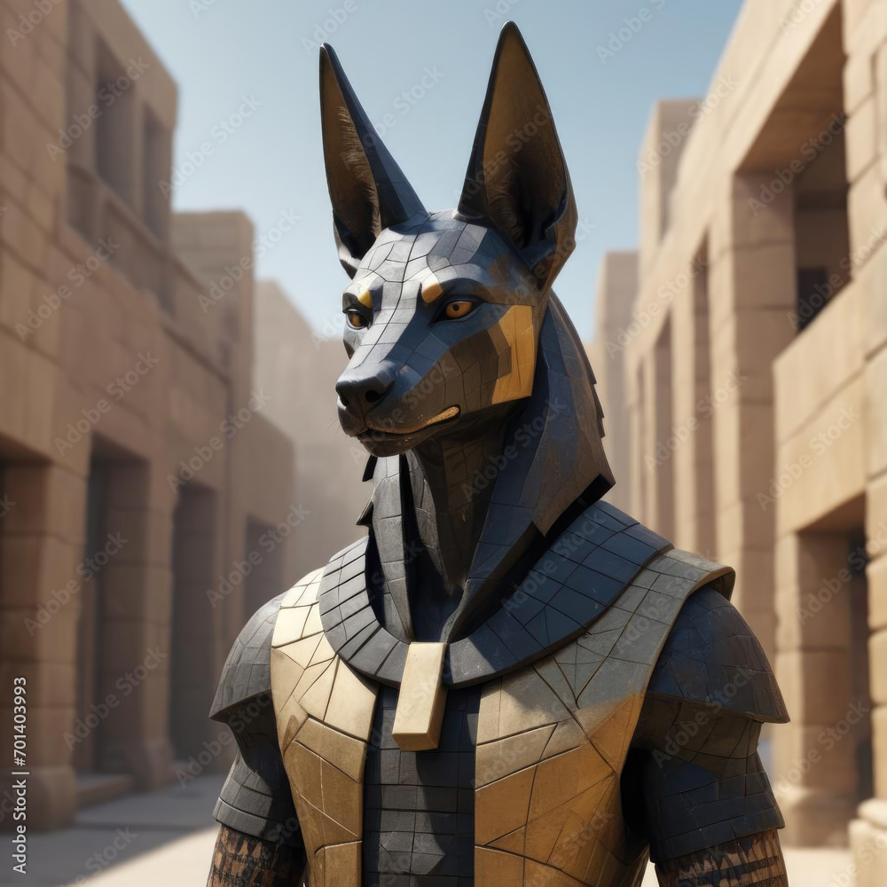 Ultra-Realistic Anubis - Cubist Fragmentation of a True-to-Life 8K ...