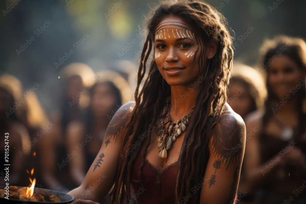 Indigenous dancers performing traditional ceremonies, showcasing the ...