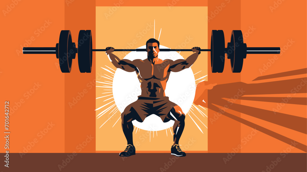 gym-goer practicing proper form and technique during weightlifting ...