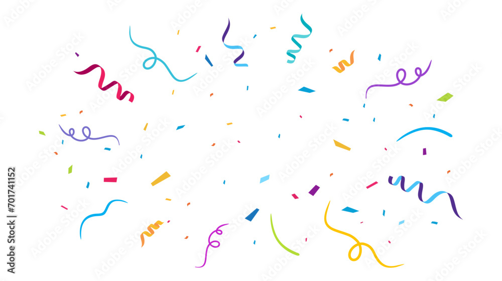 Celebration confetti background, vector, congratulations confetti ...