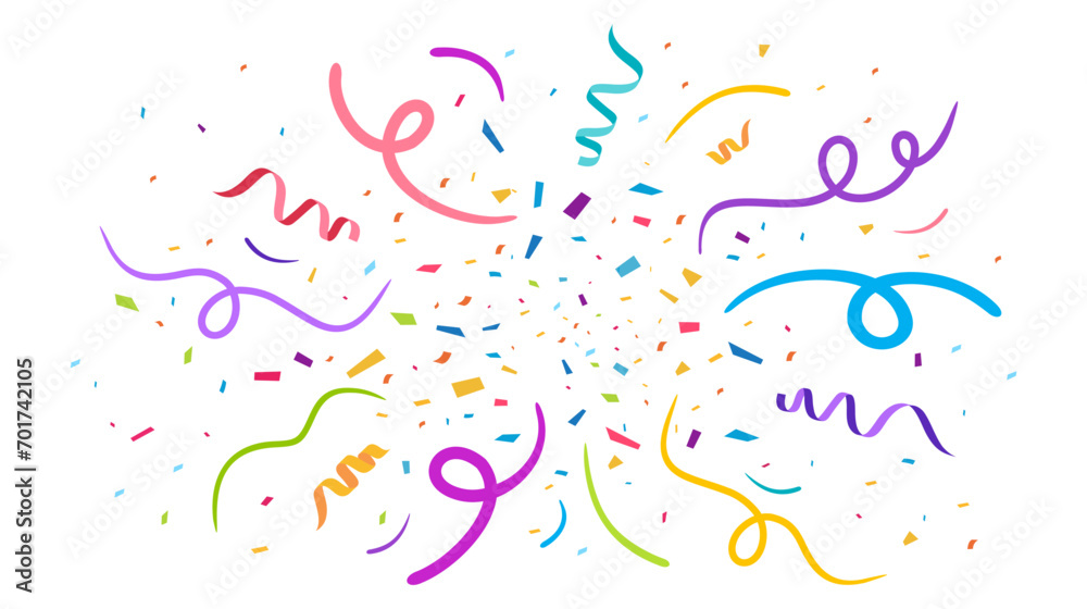 Confetti background, congratulations confetti explosion isolated on ...