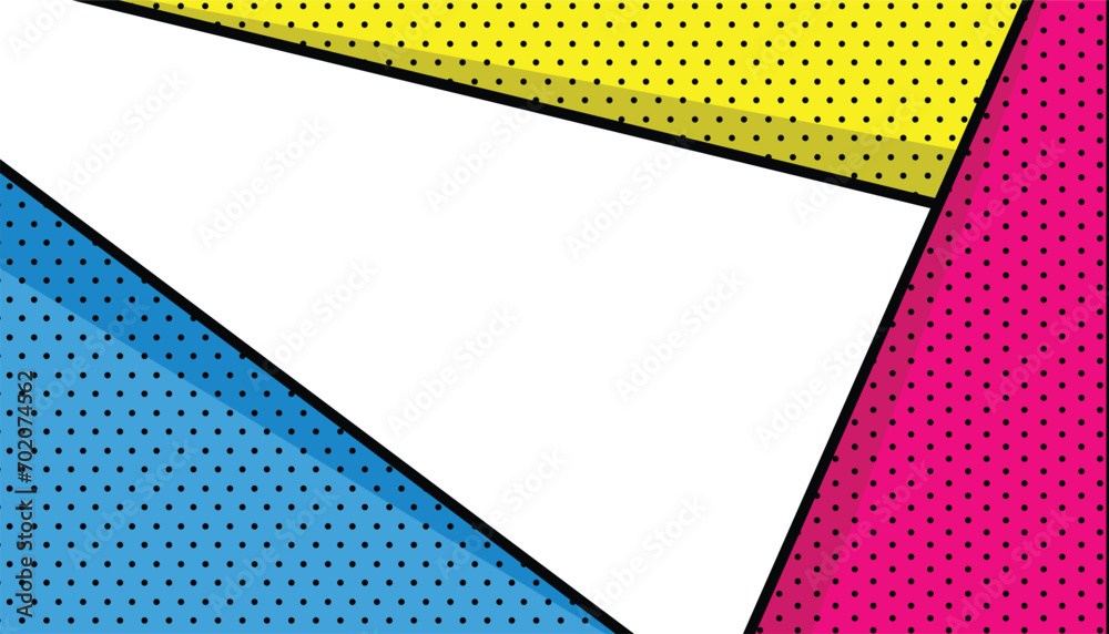 Comic book background template vector page. Speech border black lines ...