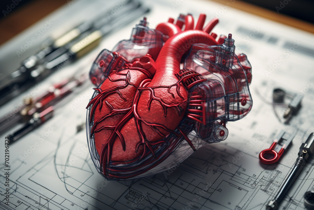 Simplified drawing of the heart's pulmonary valve and its operation ...