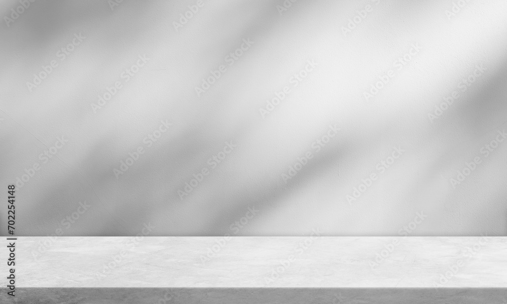 Empty wall room studio backdrop background with shadow light overlay ...