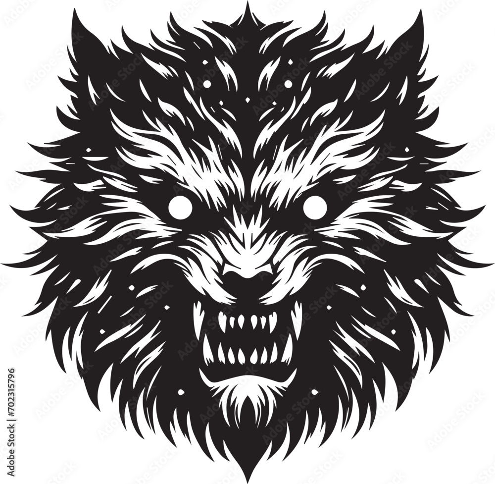Beast Monster face Stock Vector | Adobe Stock