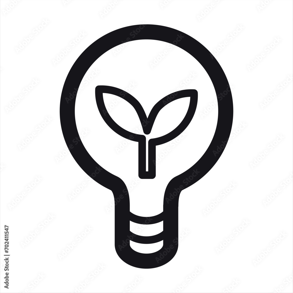 Sustainable ecological energy icon. Renewable biomass energy saving. Go ...