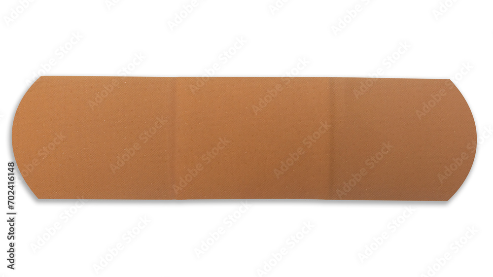 adhesive dressing, plaster for small wounds and abrasions, isolated ...