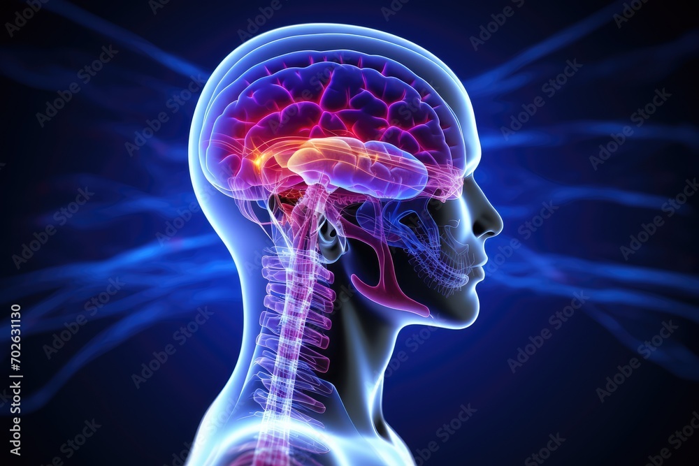 Brain imaging X-ray and CT scan techniques, digital radiography and ...