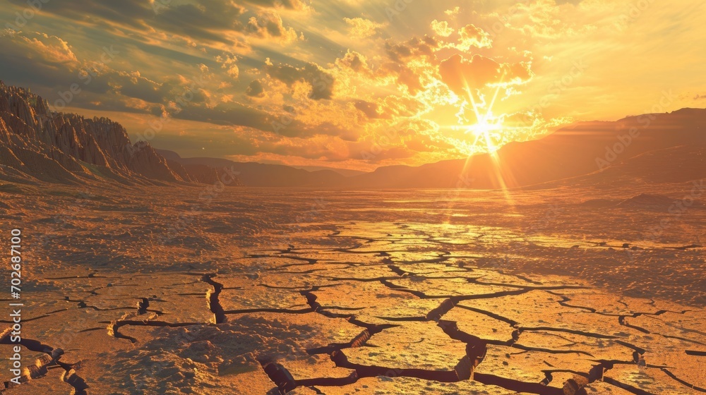 Heat waves caused by global warming are causing drying up of water ...