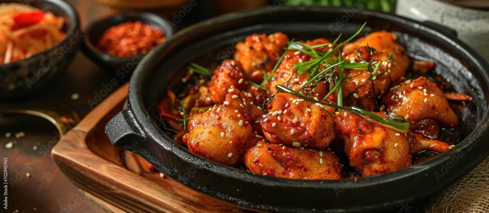Traditional Korean dish made with chicken called tang Stock Photo ...