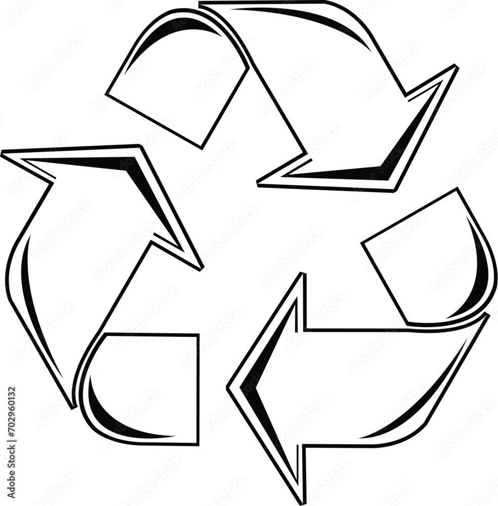 Recycling Symbol - Eco-Friendly Recycling Symbol, Recyclable Logo sign ...