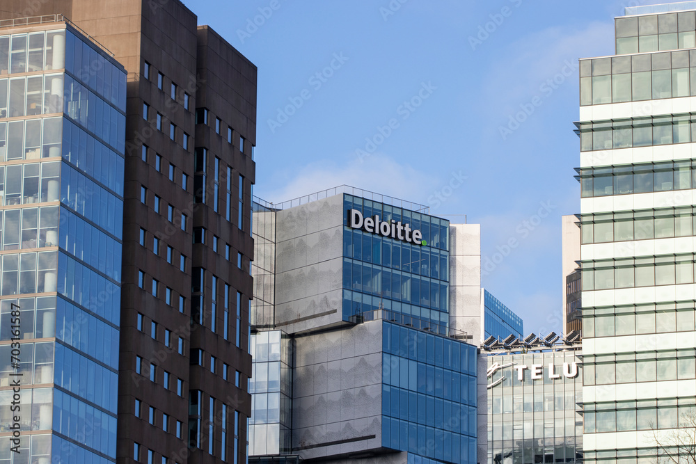 Vancouver, BC, Canada - Dec 23, 2023: Deloitte Summit, Deloitte's new ...