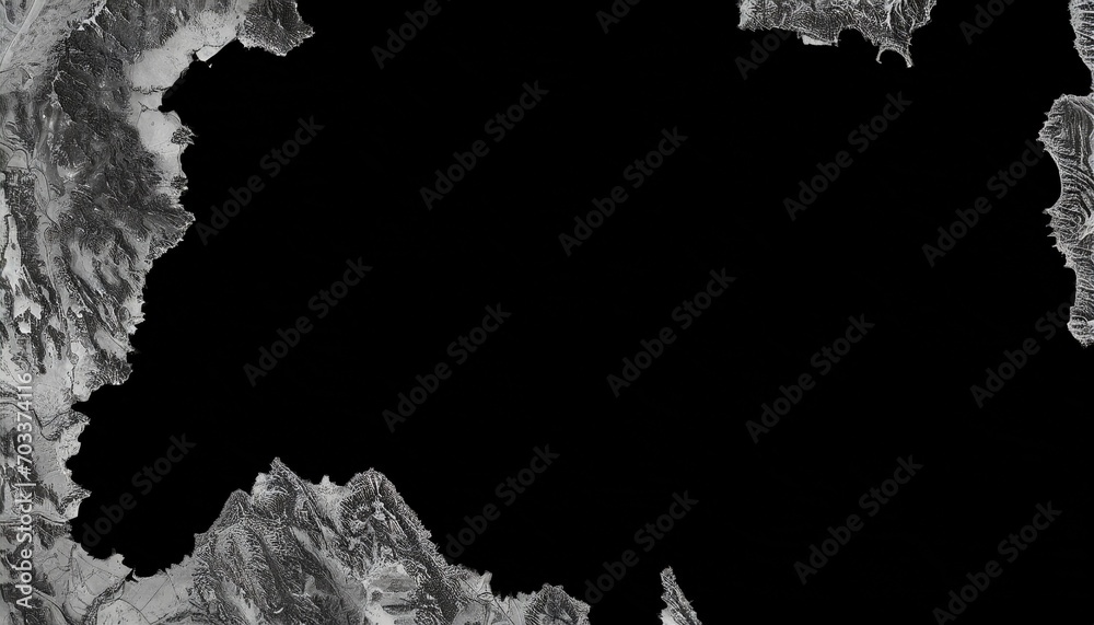 black white topography contour outline map with relief elevation vector ...