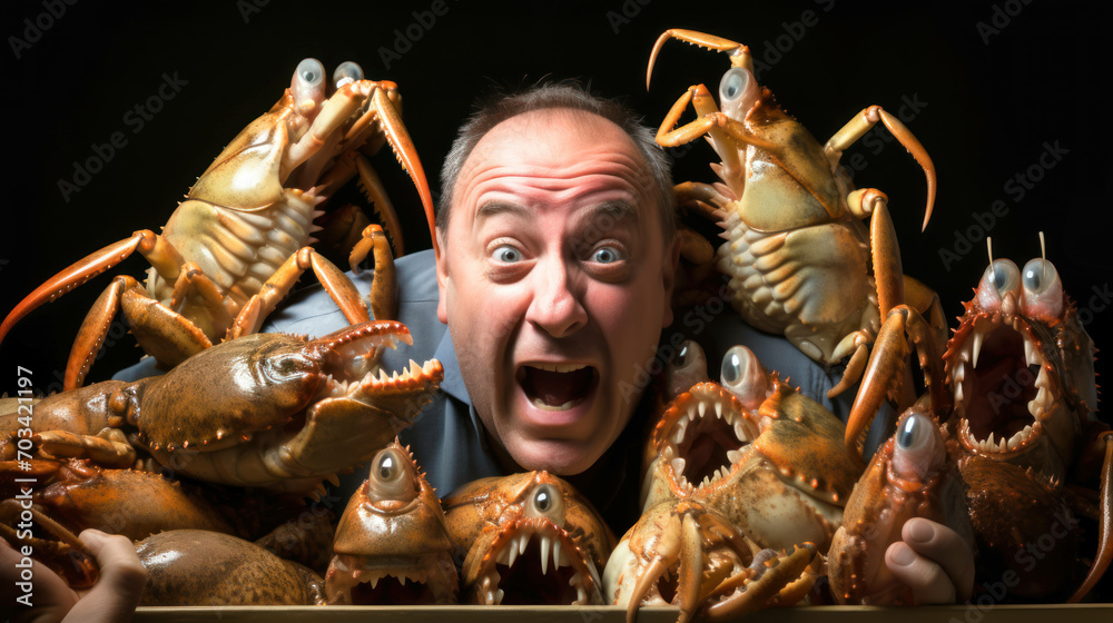 Illustration Stock ostraconophobia: an in-depth, ultra-realistic ...