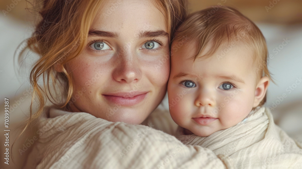 Intercultural a Young Radiant 25 Year old Mother Sharing a Tender ...