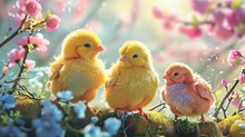 Easter Chick Poster Free Stock Photo - Public Domain Pictures