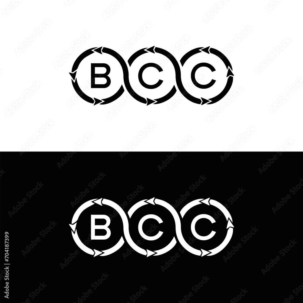 BCC logo. B C C design. White BCC letter. BCC, B C C letter logo design ...