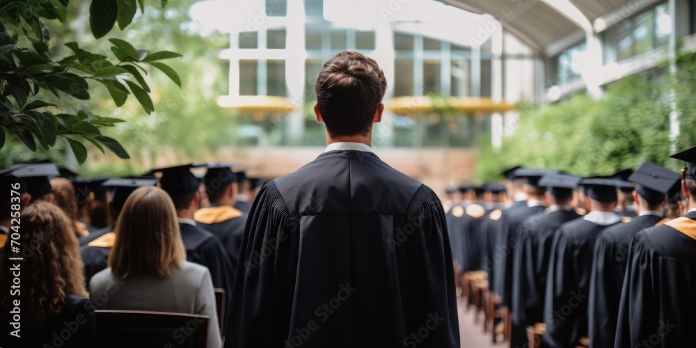 Stock-Foto „Natural look ,photograph, details , the graduates received ...