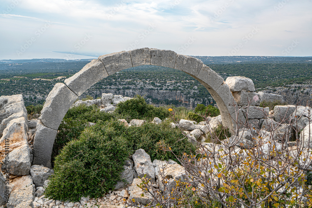 Adamkayalar (literally "man-rocks") is a location in Mersin, Turkey ...