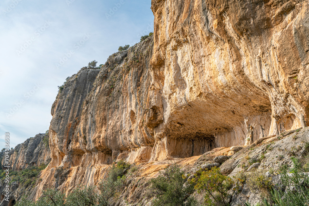 Adamkayalar (literally "man-rocks") is a location in Mersin, Turkey ...