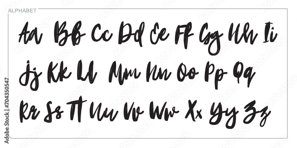 Alphabet Split Monogram, Split Letter Monogram, Alphabet Frame Font ...
