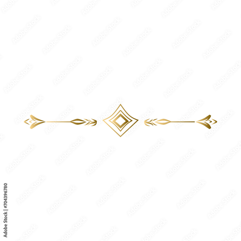Art deco vector elements dividers or headers. Decorative line borders ...
